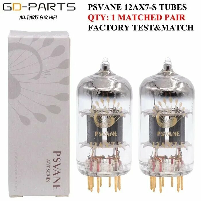 PSVANE-12AX7-S,2 штуки (точно подобраны по параметрам)