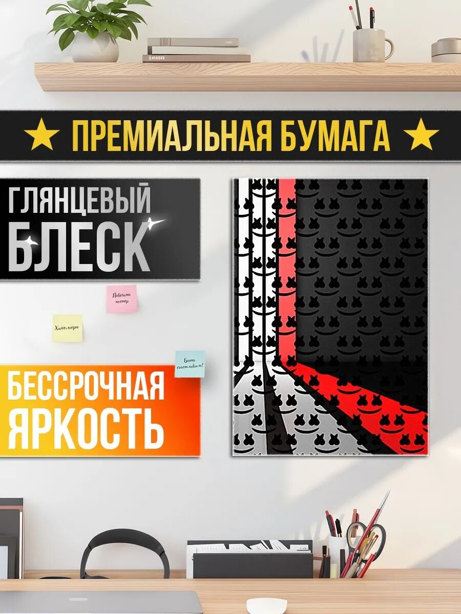 Постер на стену Marshmello pattern — фото 1
