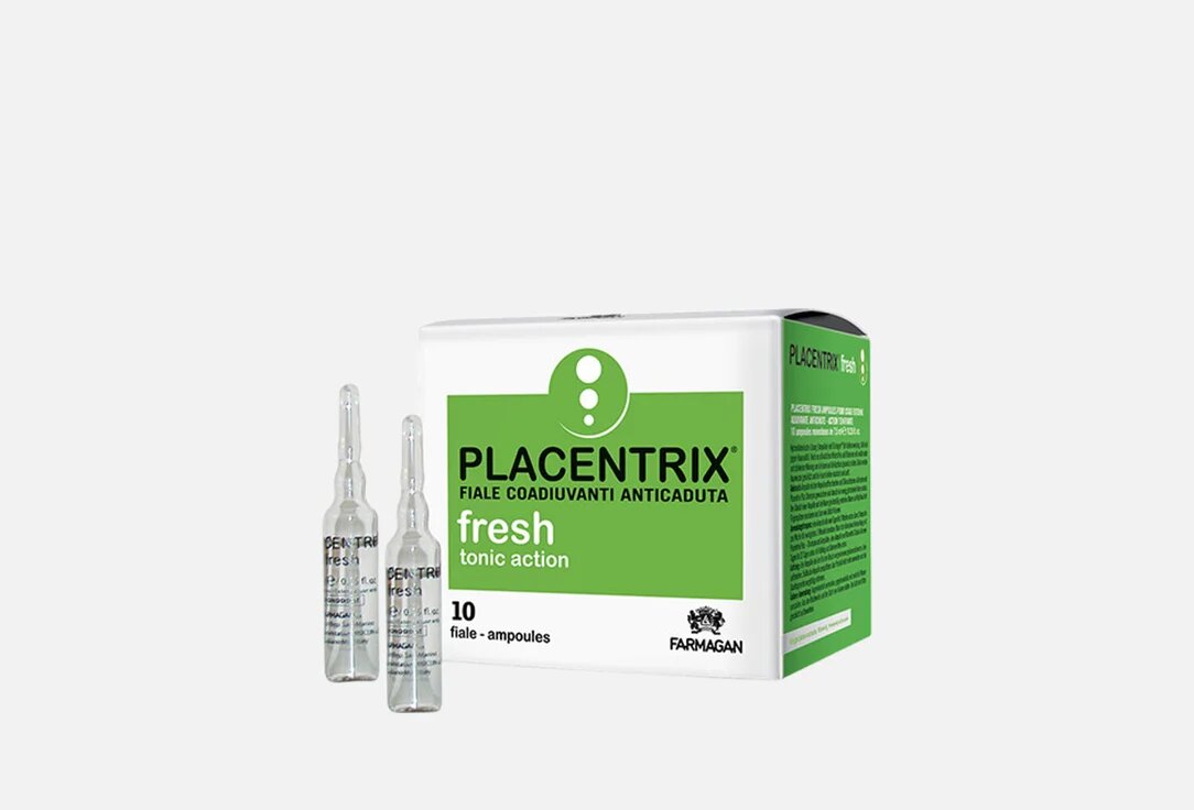 Farmagan PLACENTRIX FRESH TONIC ACTION Лосьон тонизирующий против выпадения волос в ампулах 10 шт