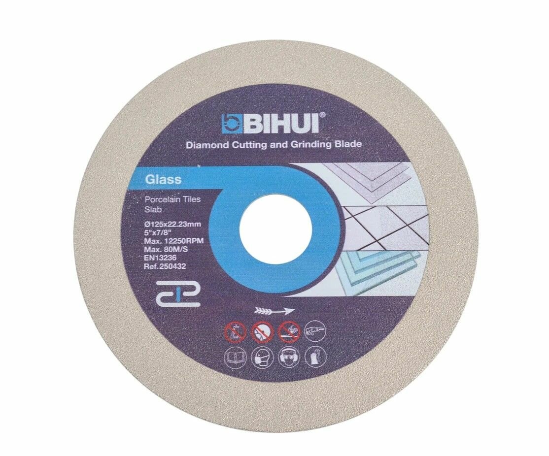 Диск алмазный шлифовально-отрезной BIHUI 125*1,2*22,2мм DPG125