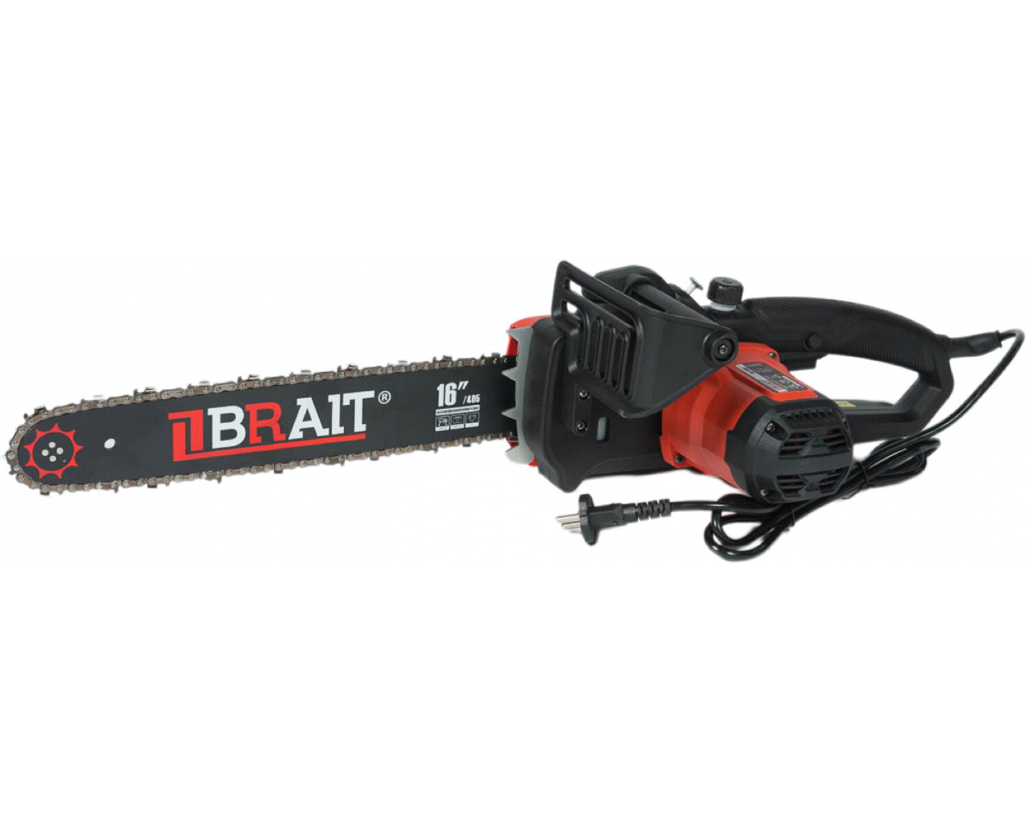 Электропила цепная BRAIT-1800 16"(1,8кВт, шина 40см-А041, цепь 3/8х1,3х57зв.) 4,6кг