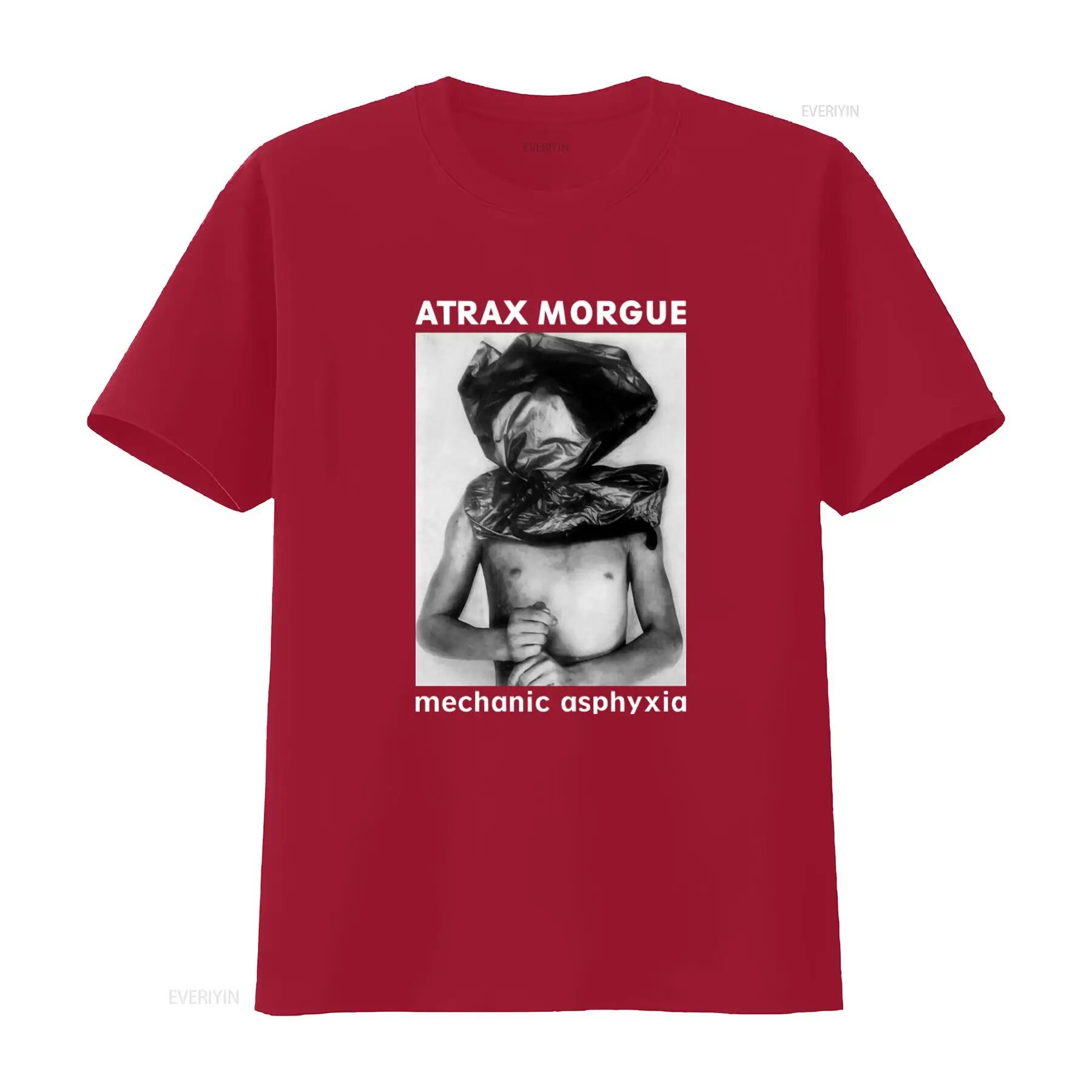 Футболка ATRAX MORGUE Mechanic Asphyxia мужская хлопок XXL, Красный, Red