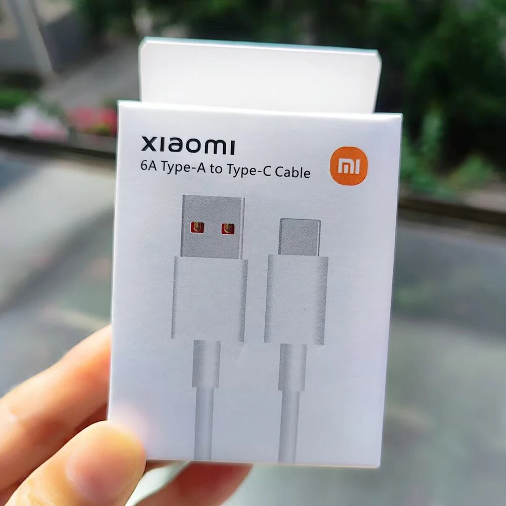 Оригинальный USB-кабель XIAOMI 120W Turbo для быстрой зарядки Mi 17 15 14 13 12 11 Ultra 6A With Box
