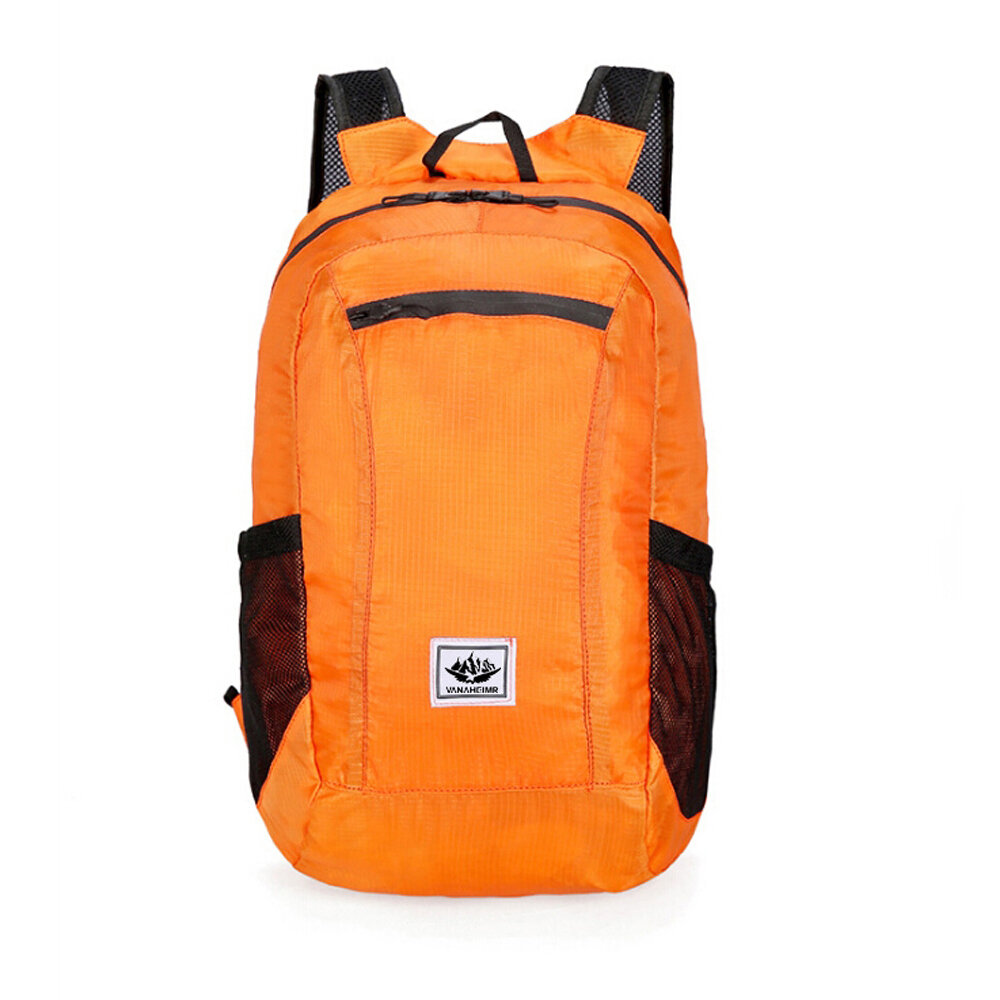 Рюкзак лёгкий портативный складной водонепроницаемый Ultralight Outdoor Pack для женщин мужчин путешествия походы, 20L, материал: водонепроницаемый полиэстер, цвета: серый, чёрный, оранжевый, зелёный, тёмно-синий, лазурный, розовый, синий, размер: