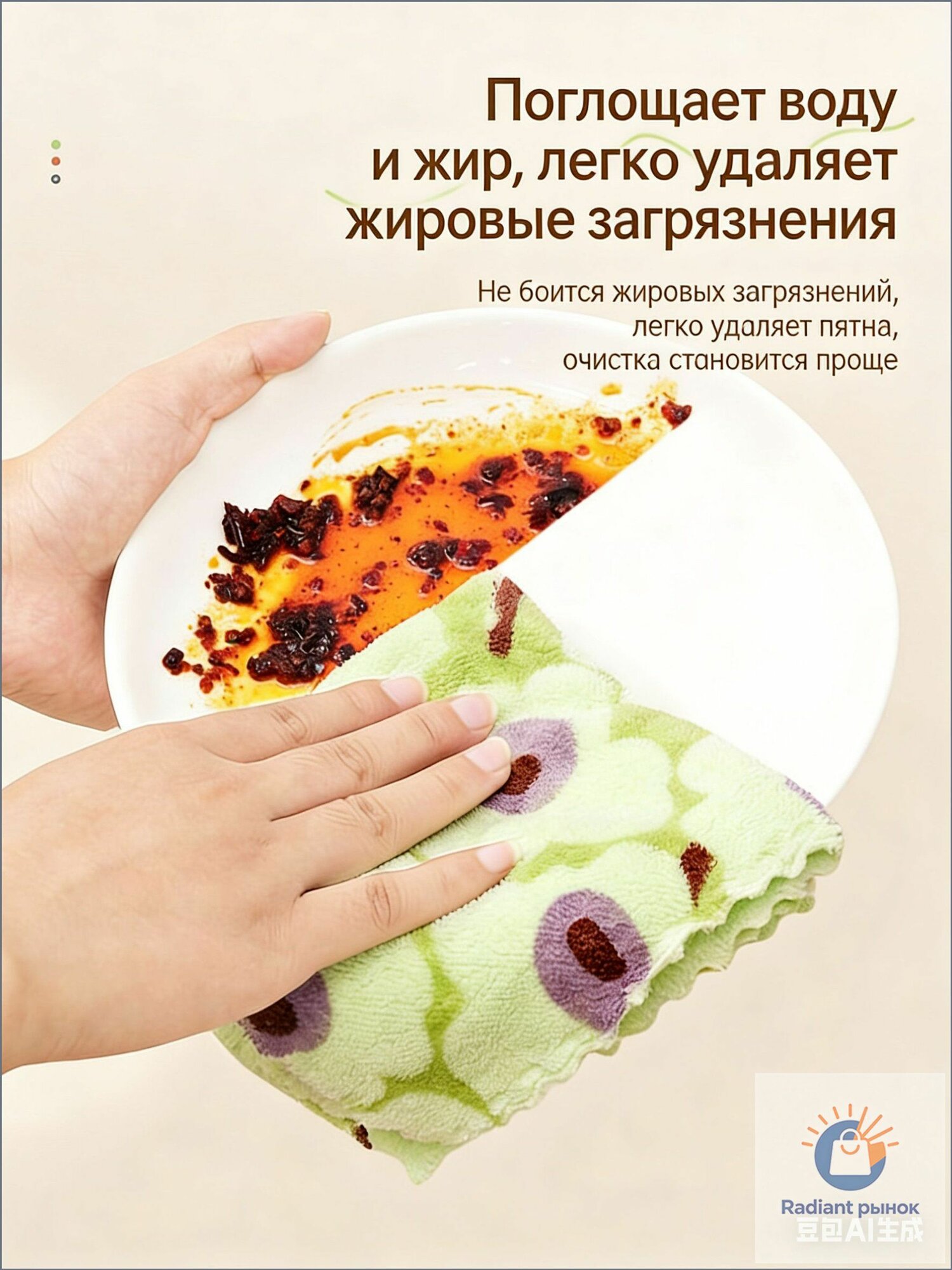 Тряпка, 5 шт — фото 1