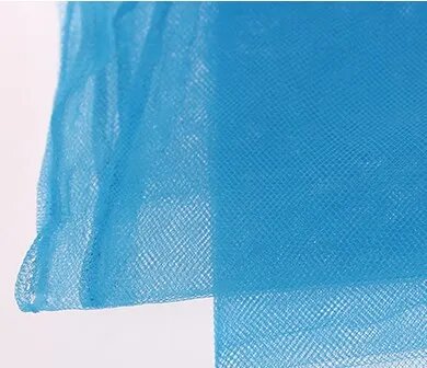 LANLINYING Тюль сетчатая ткань 160 см для свадебного платья Голубой, lake blue