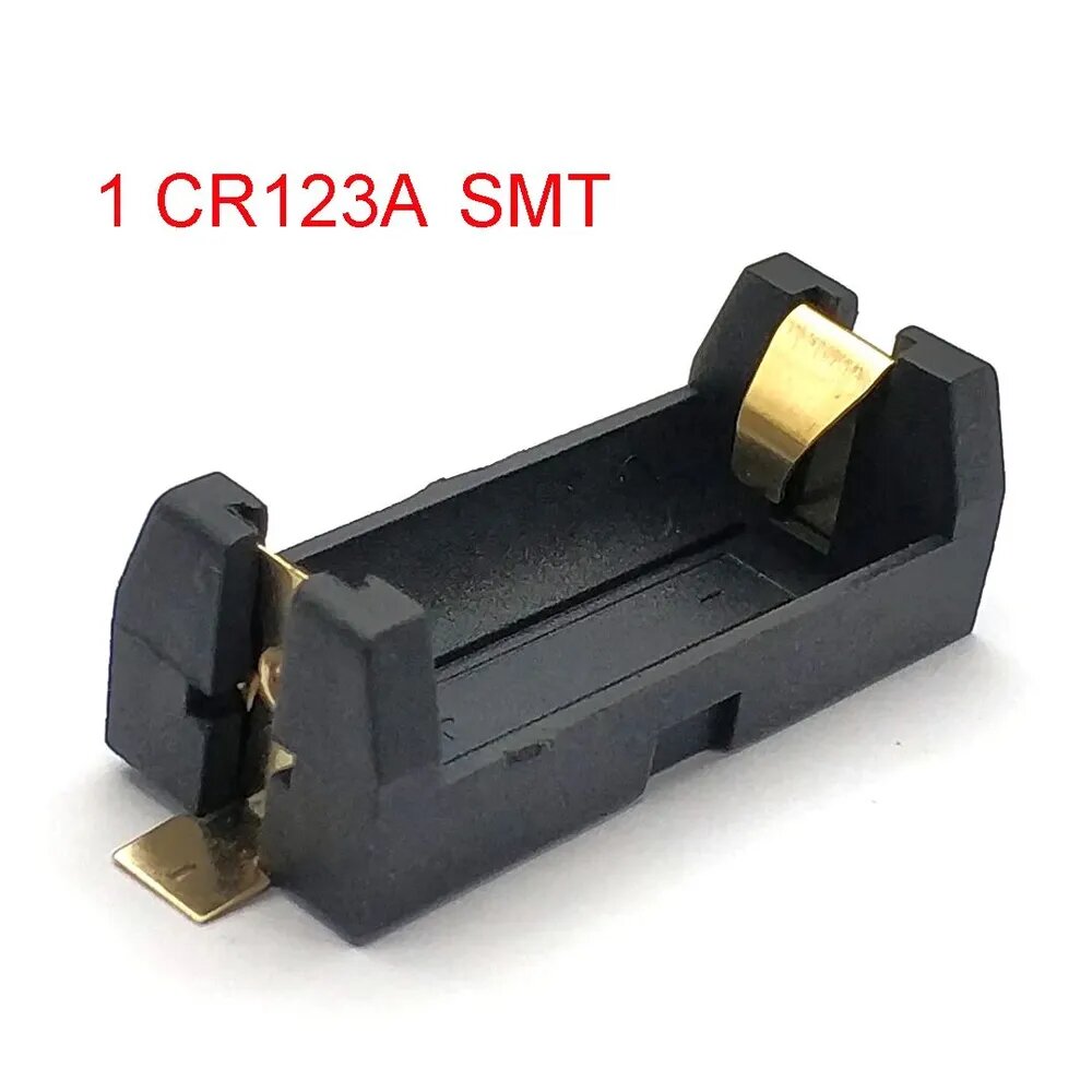 Бокс для батареек, белый, CR123A 16340 Battery Holder SMD SMT THM