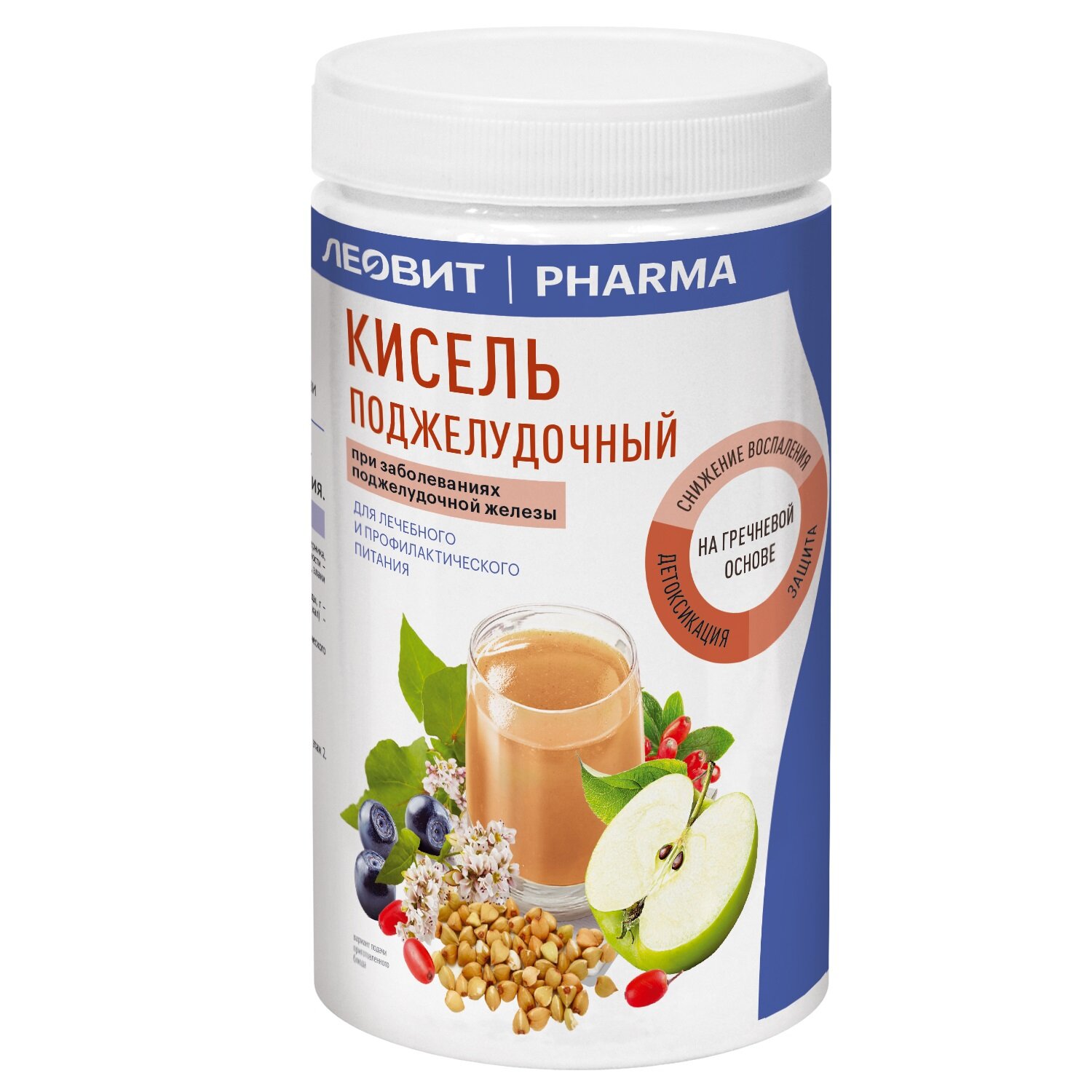 Леовит PHARMA Кисель Поджелудочный, банка 400 г