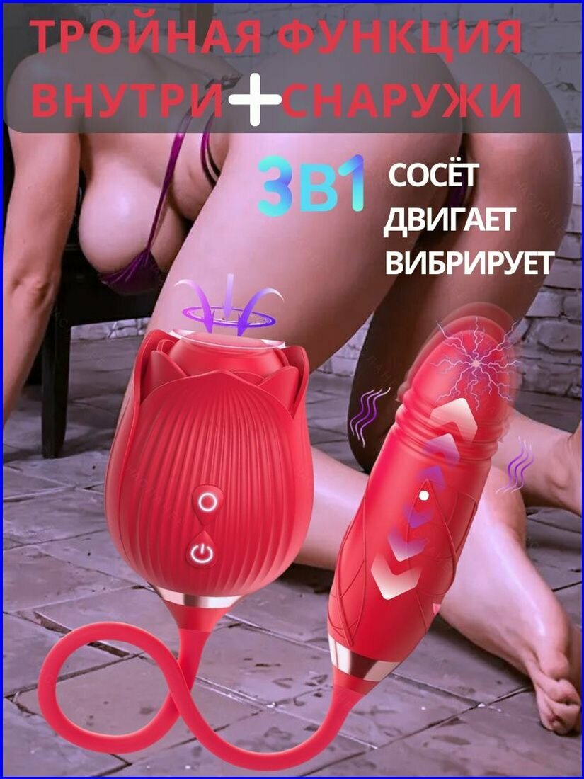 Качественный 2 в 1 вибратордилдо для женщин