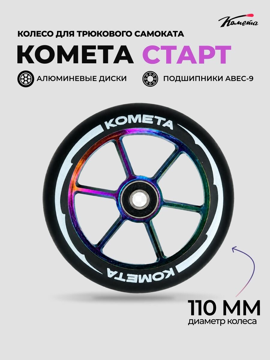 Колесо на трюковой самокат 110 мм с подшипниками