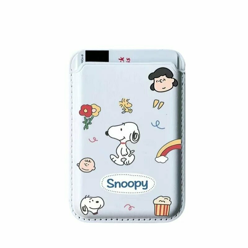 Новая модель MINISO Косплей аксессуар Снупи Card holder Магнитный держатель для карт .