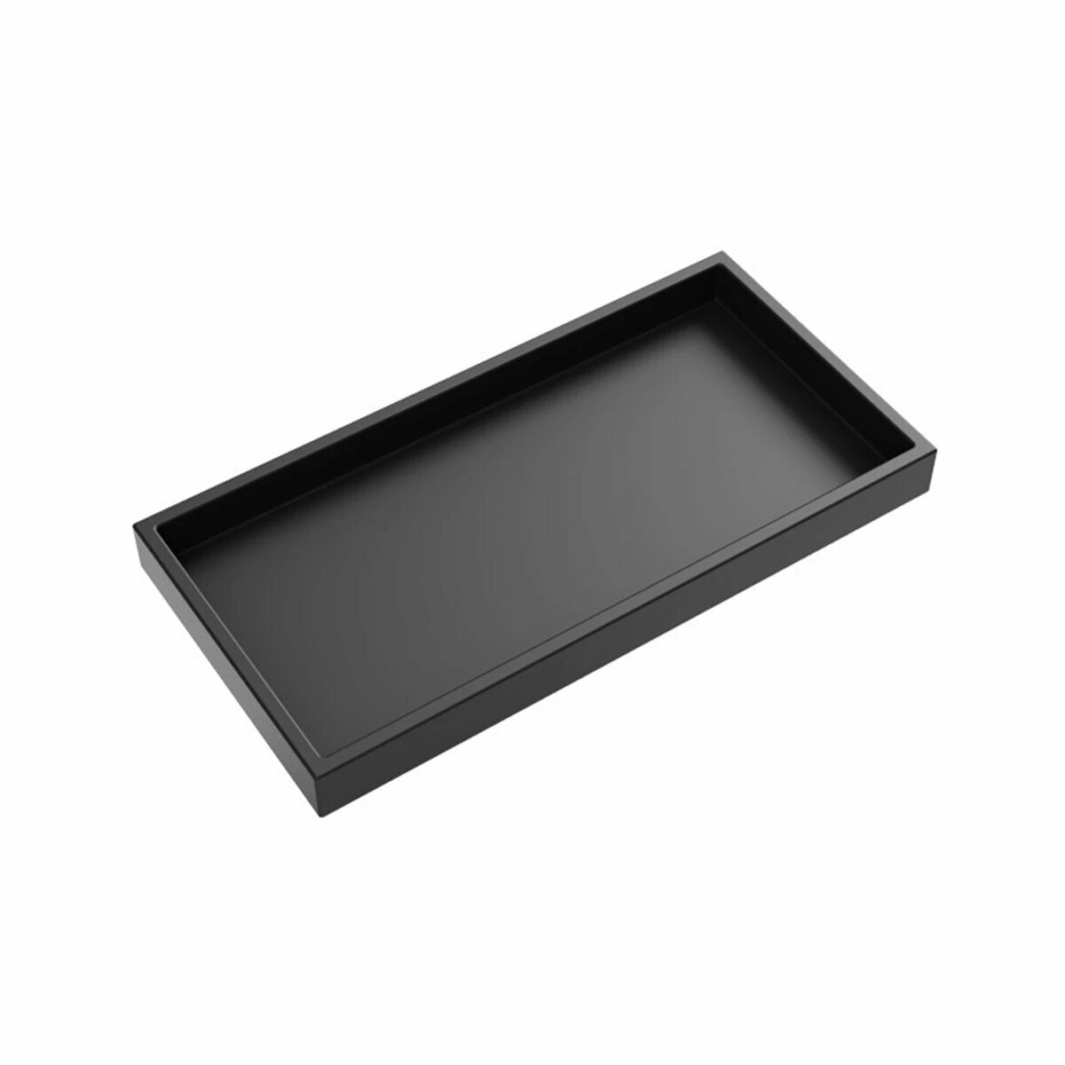 Силиконовый поднос для ванной комнаты Черный, Black 20x10cm
