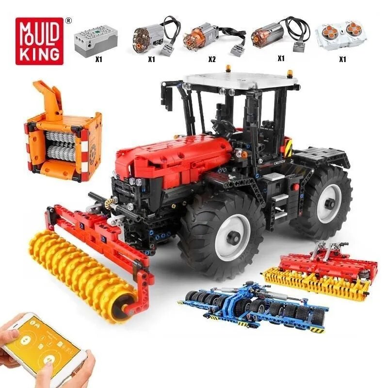 Конструктор MOULD KING 18006 Эвакуатор монстр-траков на радиоуправлении 1507 деталей Развивающий конструктор для мальчиков 6+