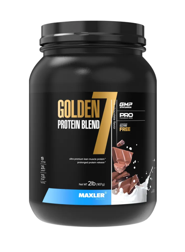 Протеин мультикомпонентный Maxler Golden 7 Protein Blend, (907 г) Молочный шоколад, США