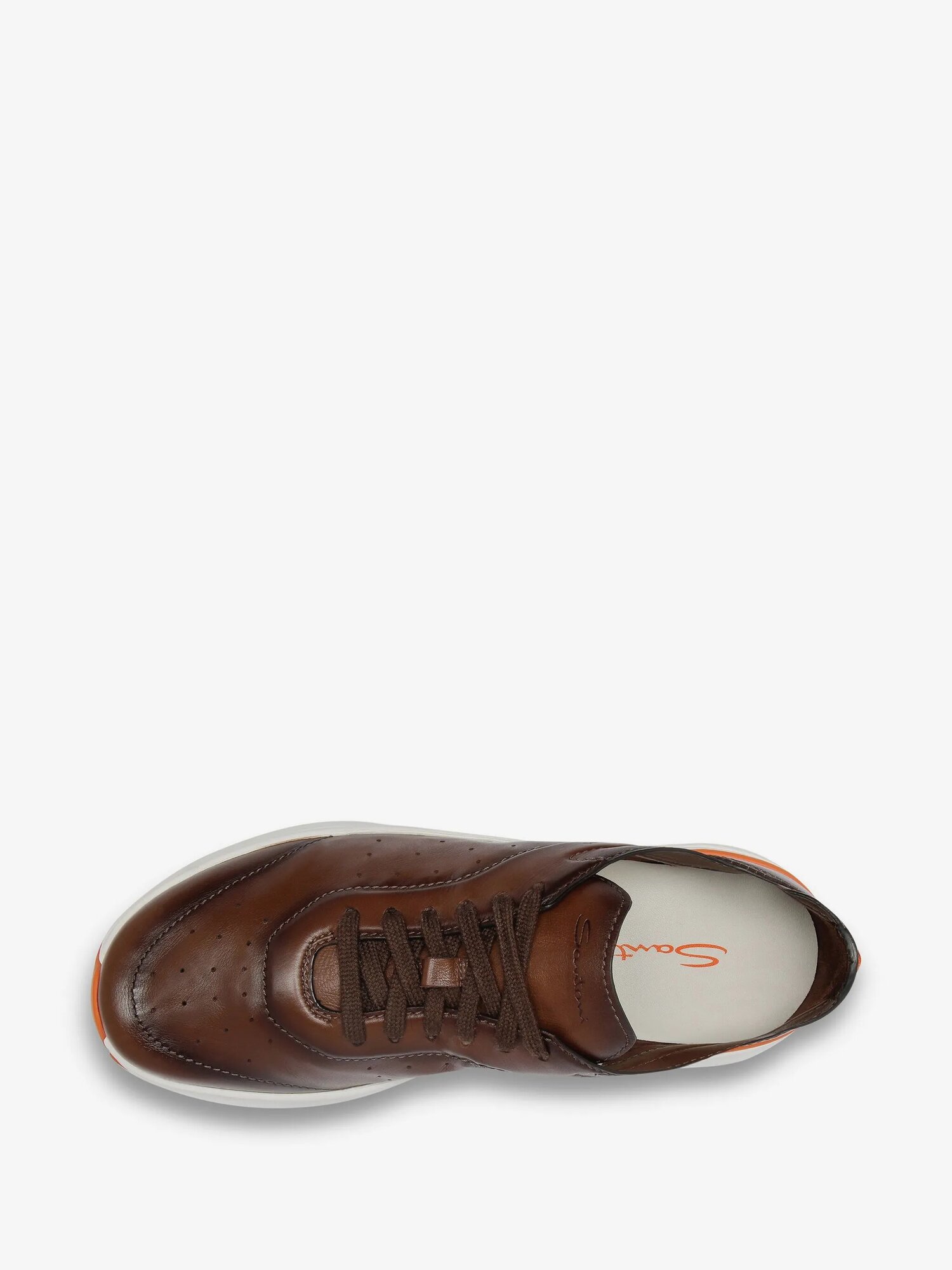 Кроссовки Santoni Bounce, размер 42.5, коричневый/серый/оранжевый — фото 1