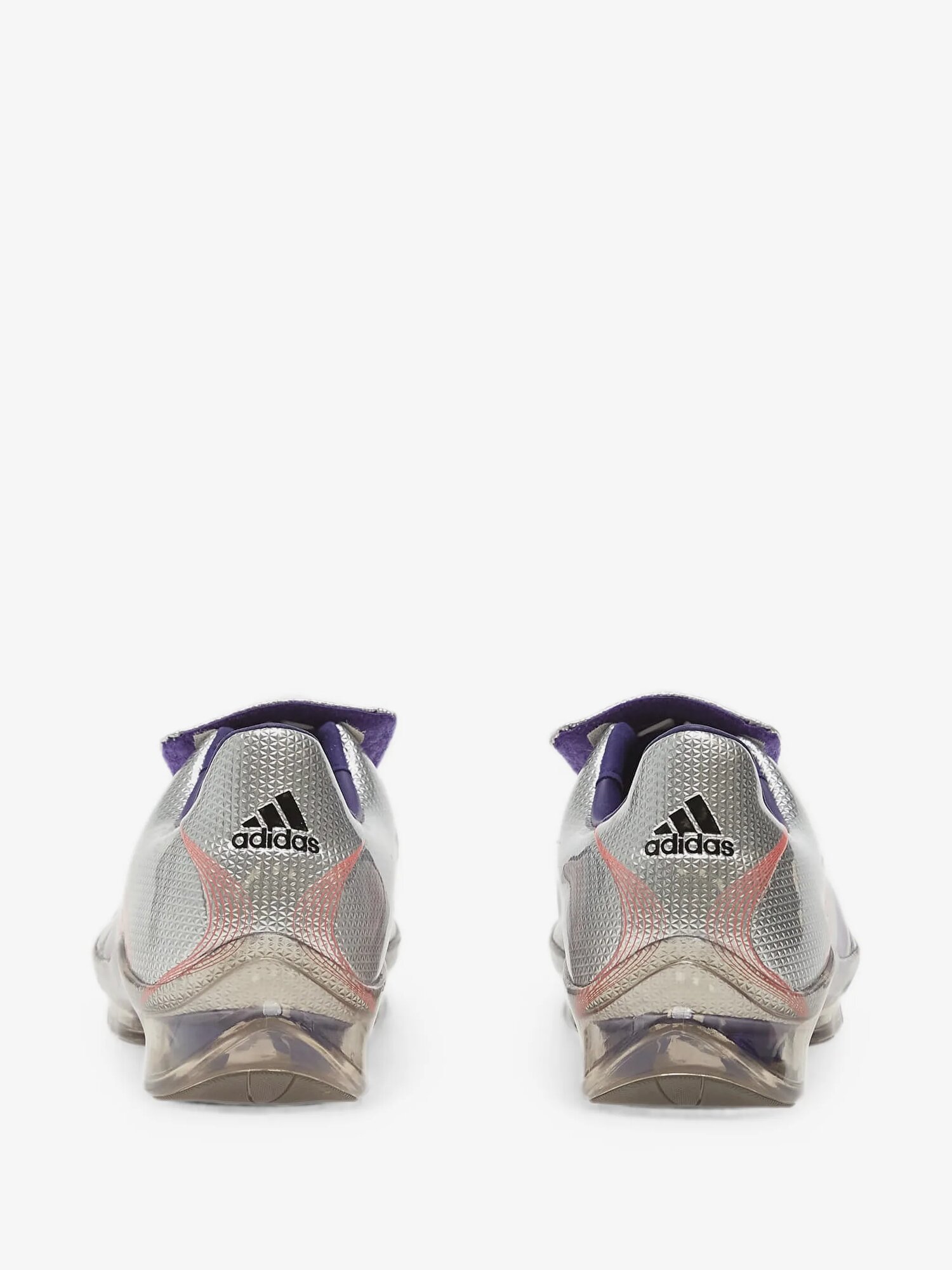 Слипоны adidas F50, размер 5 US, серебристый/красный — фото 1
