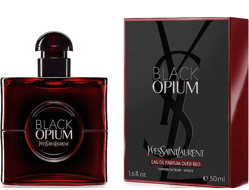 Блэк Опиум Овер Ред - парфюмерная вода женская 50 мл / Yves Saint Laurent Black Opium Over Red