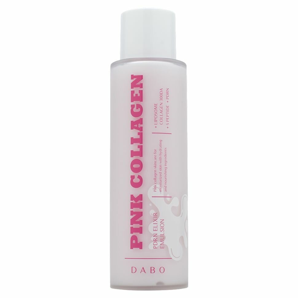 Эмульсия с коллагеном, комплексом пептидов и PDRN, 150 мл Pink Collagen PDRN Elixir Emulsion DABO / Дабо