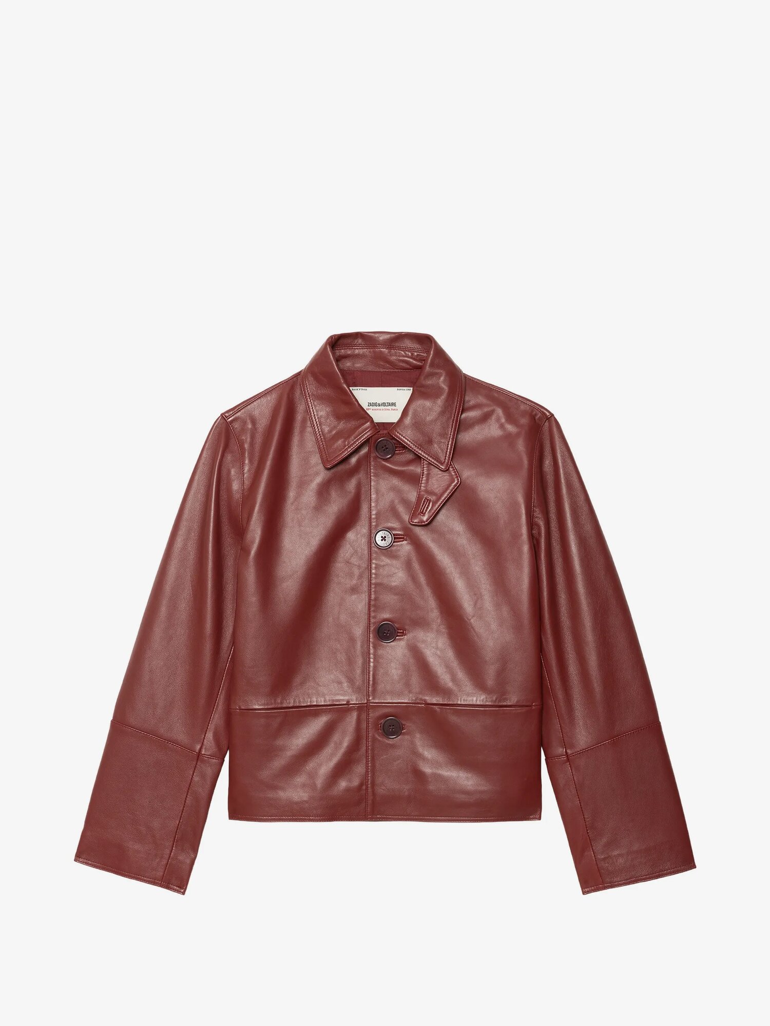Куртка Button-up leather jacket