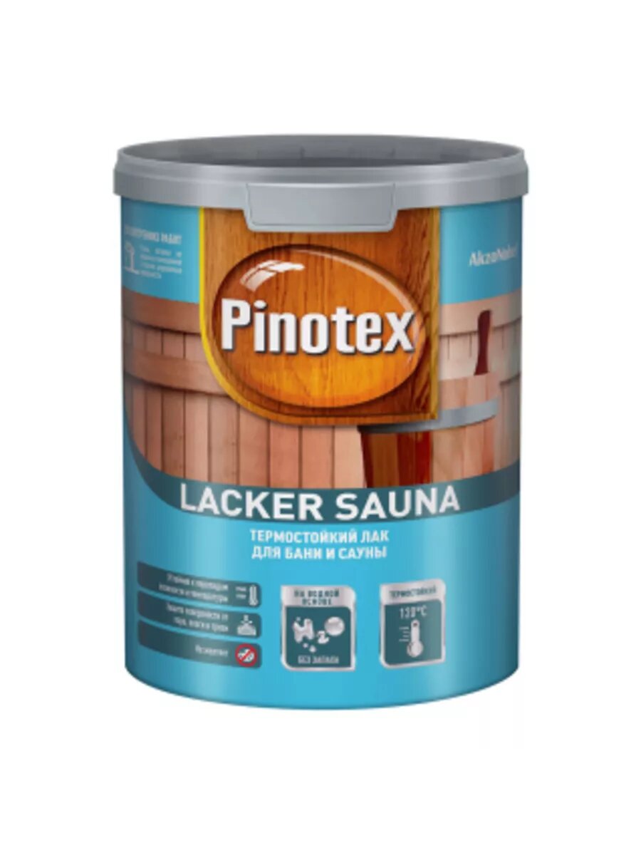 Лак Pinotex Lacker Sauna 20 п-мат 1л термостойк бани сауны