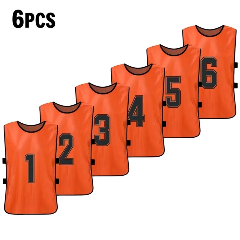 Футбольные майки Pinnies для взрослых 6/12 шт. Orange 6pcs