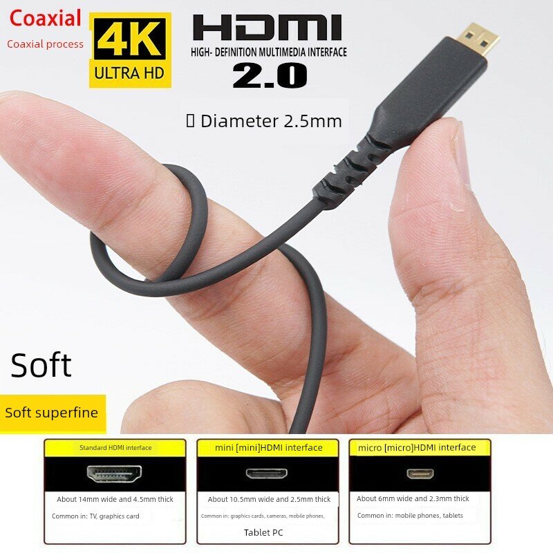 1 м HDMI кабель A-тип к A-типу, версия HDMI 2.1 для мониторов и камер
