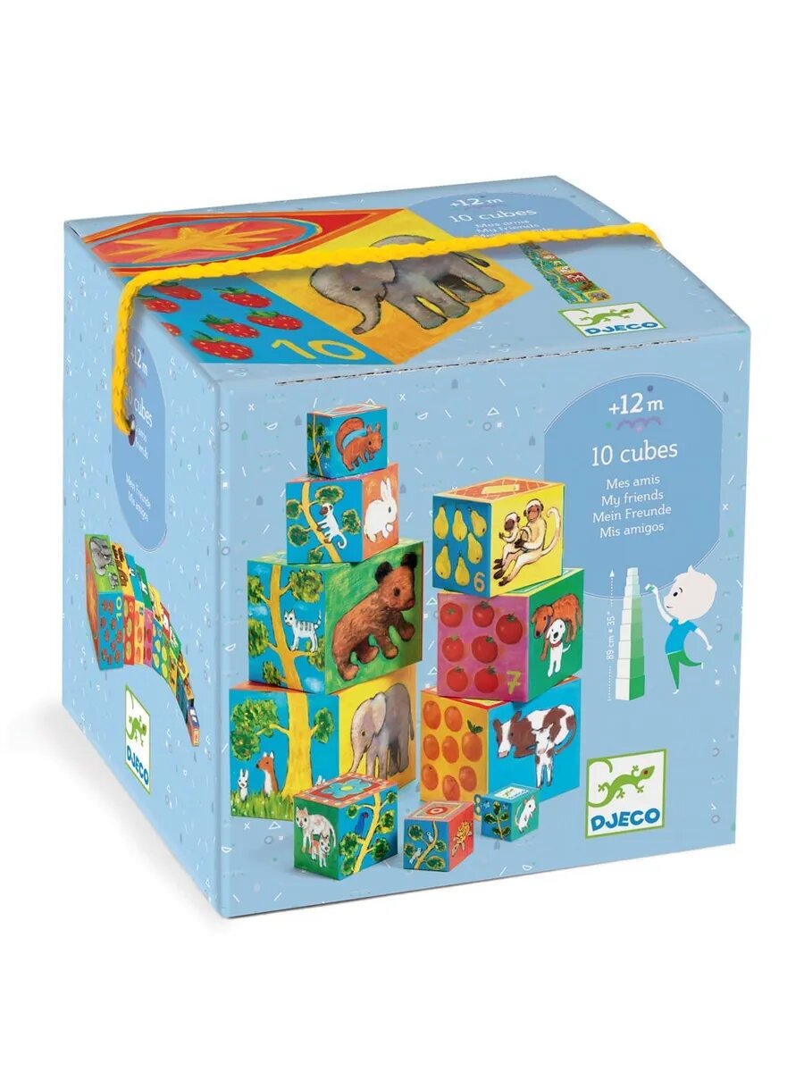 Blocks for infants Кубики-пирамида Мои друзья DJ08506