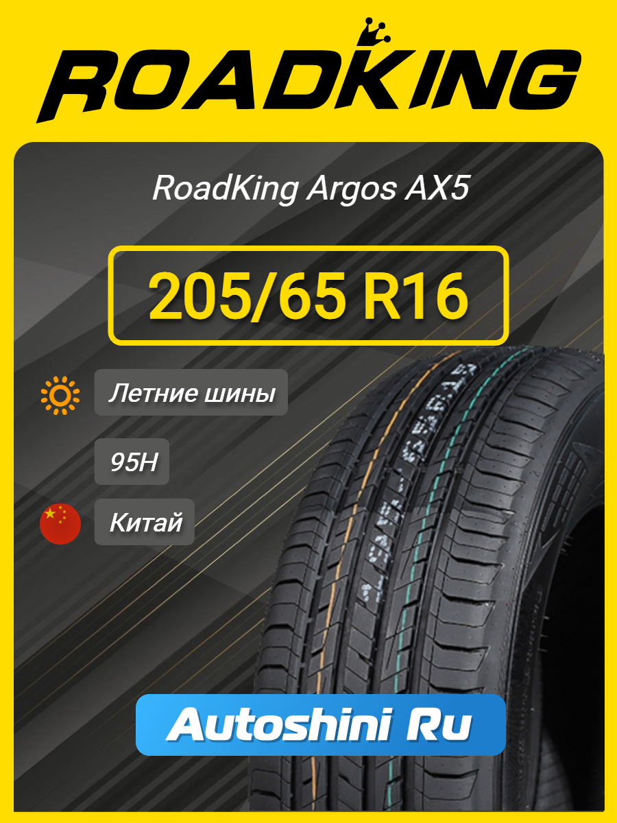 Шины летние RoadKing Argos AX5 205/65 R16 95H