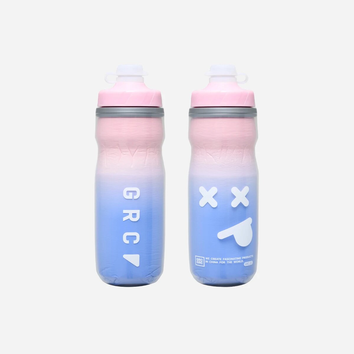 GRC Изолированная бутылка для воды 0.6L Blue-Pink