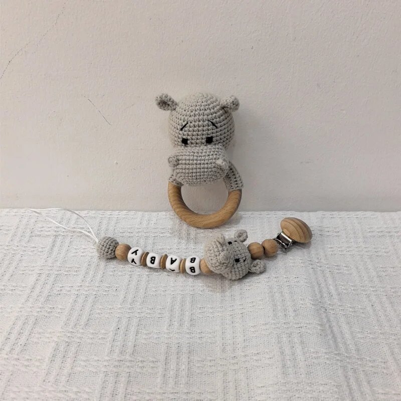 Детские вязаные куклы BBYP хлопок Серый, 15, Custom name