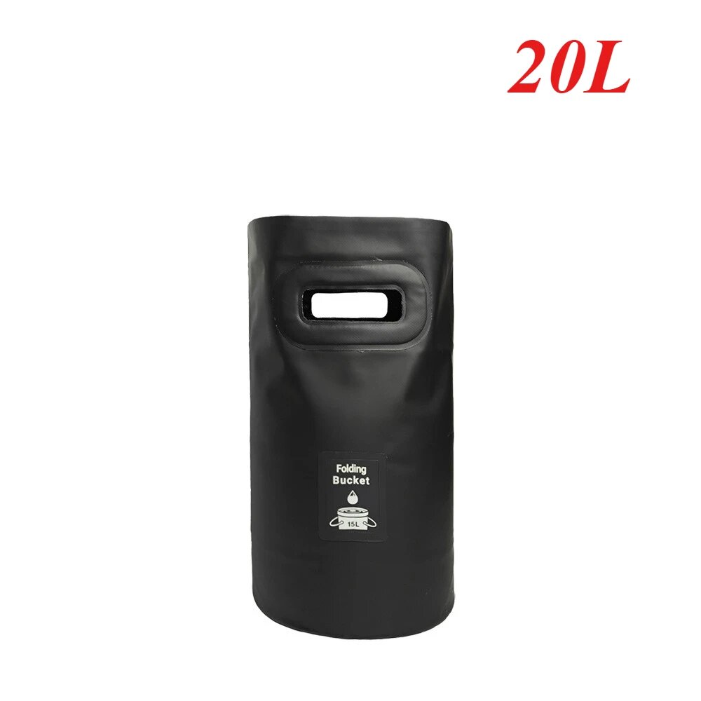 Складное ведро 20L черное