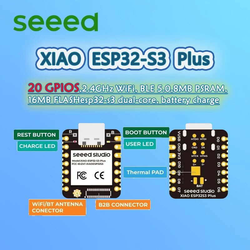Seeed XIAO ESP32S3 Plus ESP32S3 Plus 1PCS