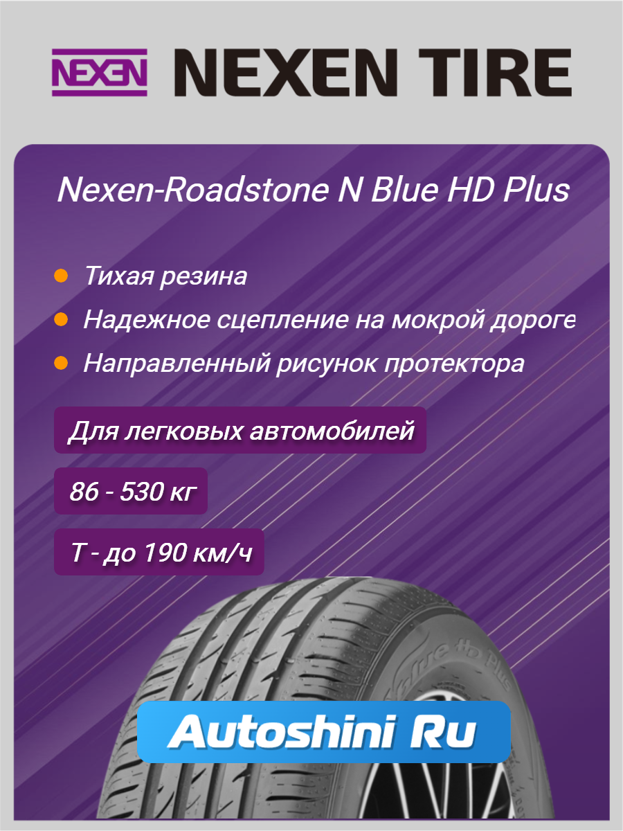 Шины летние Nexen-Roadstone N Blue HD Plus 185/65 R14 86T