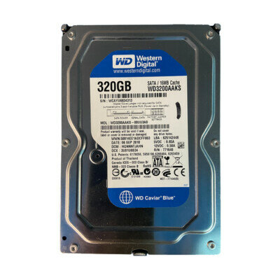 Внутренний жесткий диск WD Blue 320ГБ для ПК и видеонаблюдения 3.5 дюймов