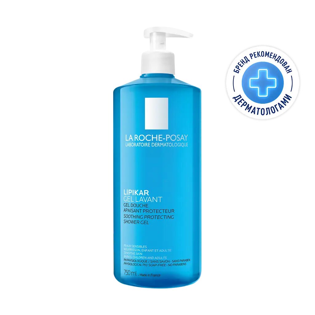 La Roche-Posay Lipikar Gel Lavant Гель для душа очищающий успокаивающий с защитными свойствами 750 мл 1 шт