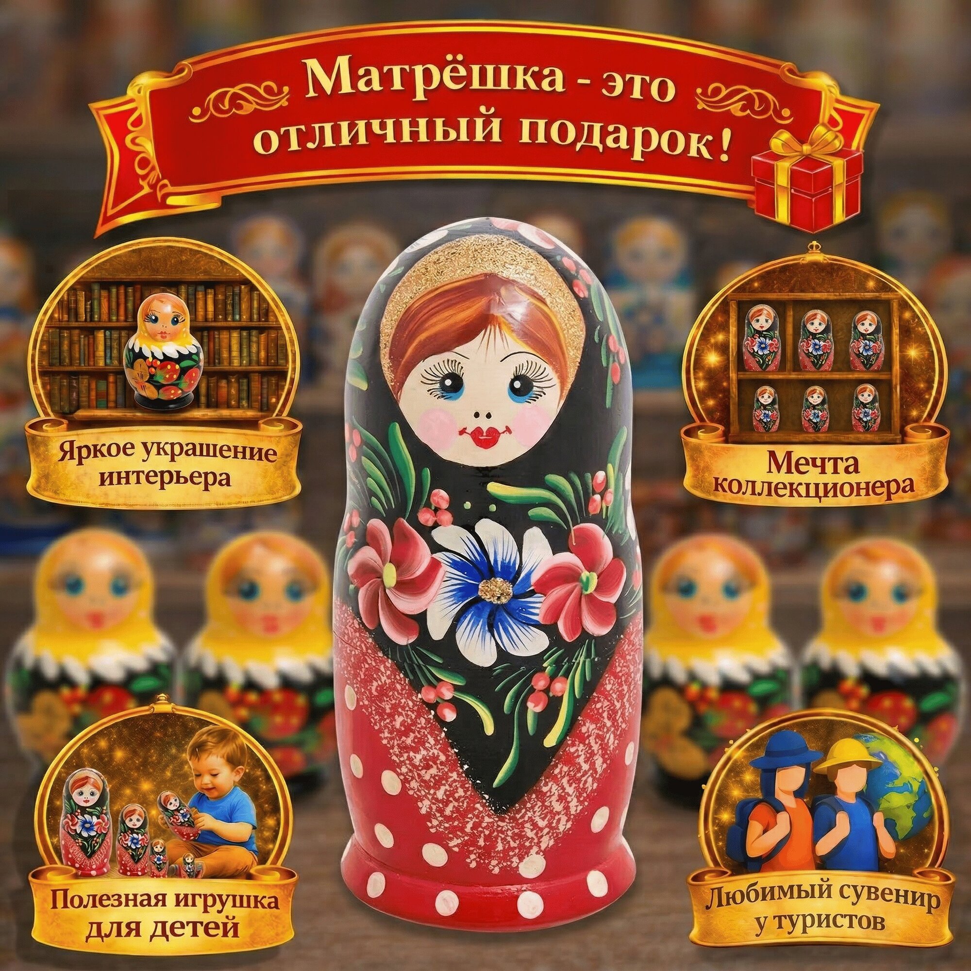 Матрешка 5м «Влада» — фото 1