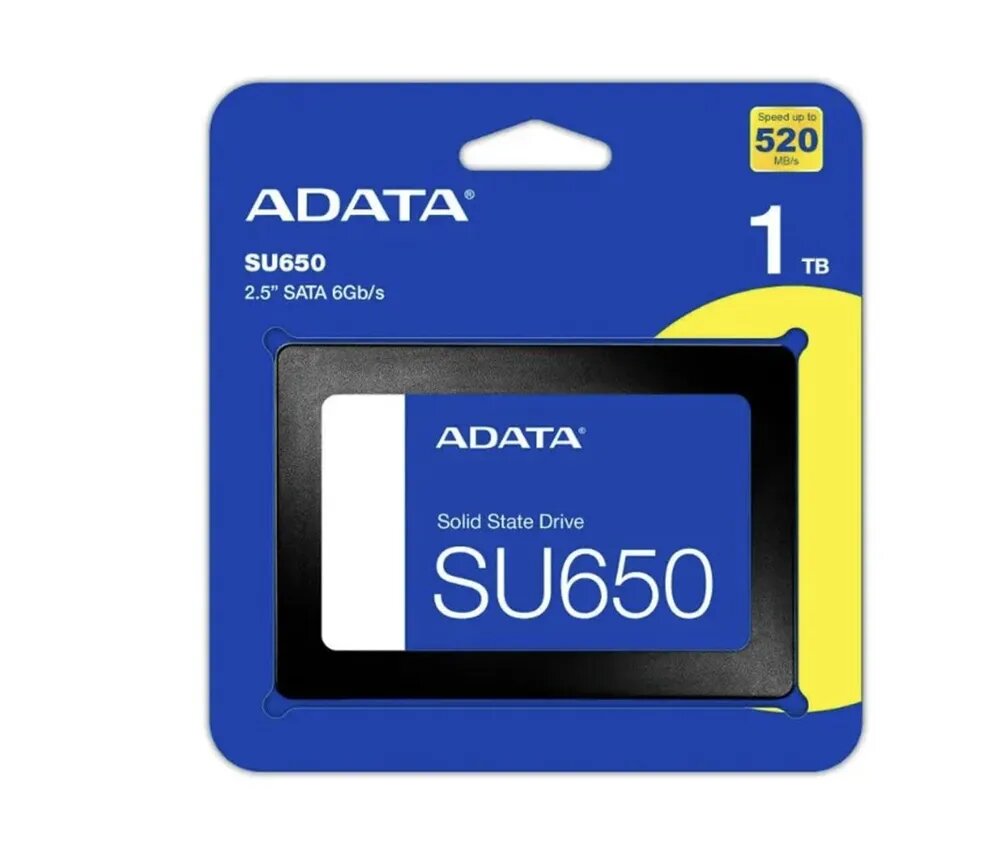 Твердотельный накопитель ADATA SU650, внутренний, USB 3.0, черный