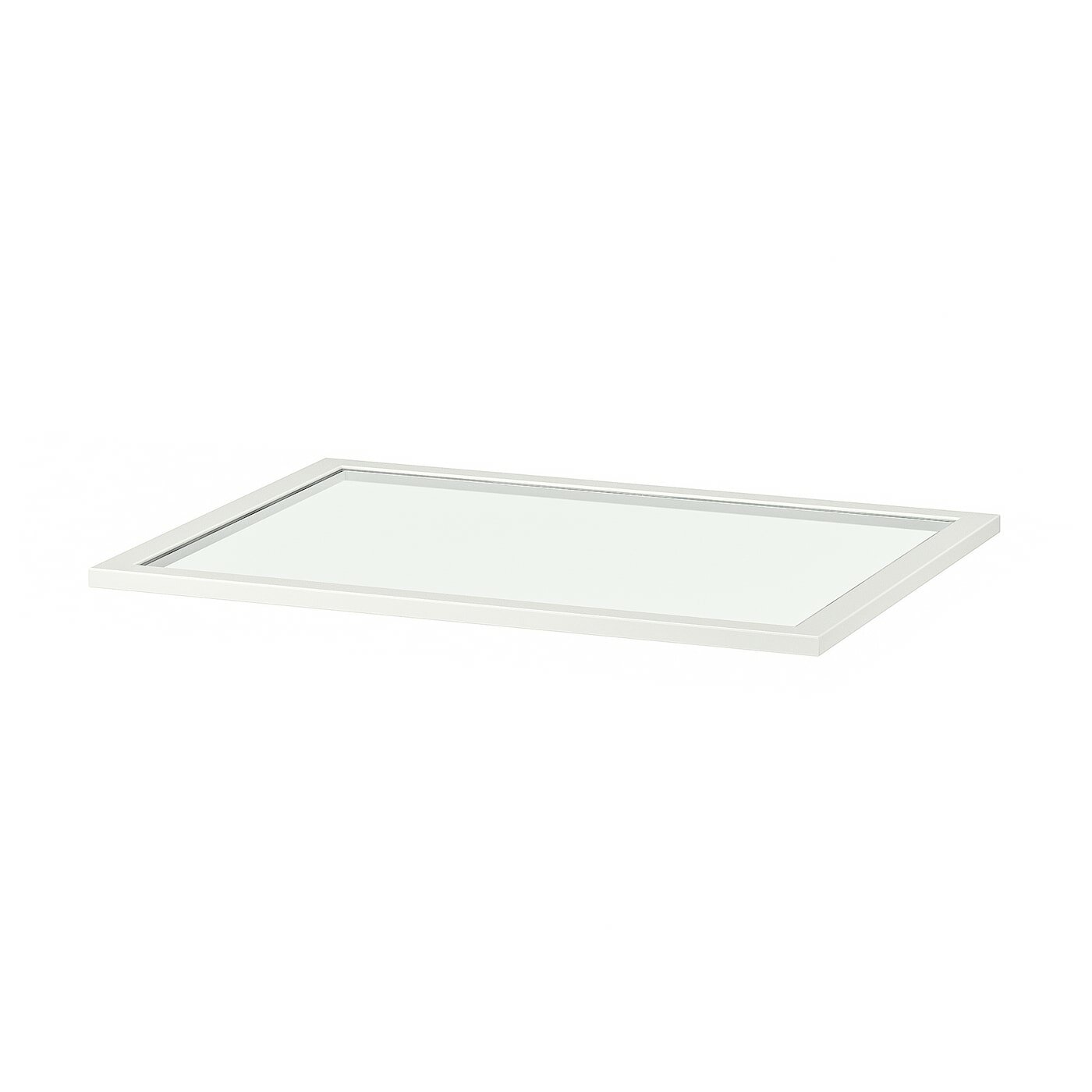 Полка стеклянная, белый, 75x58 см IKEA KOMPLEMENT комплимент