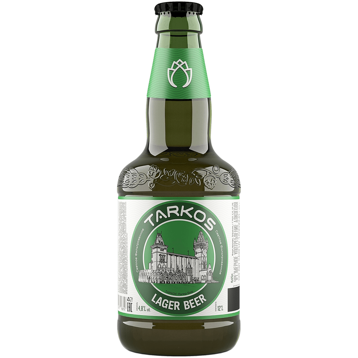 Пиво Tarkos Lager Beer светлое 0,45 л