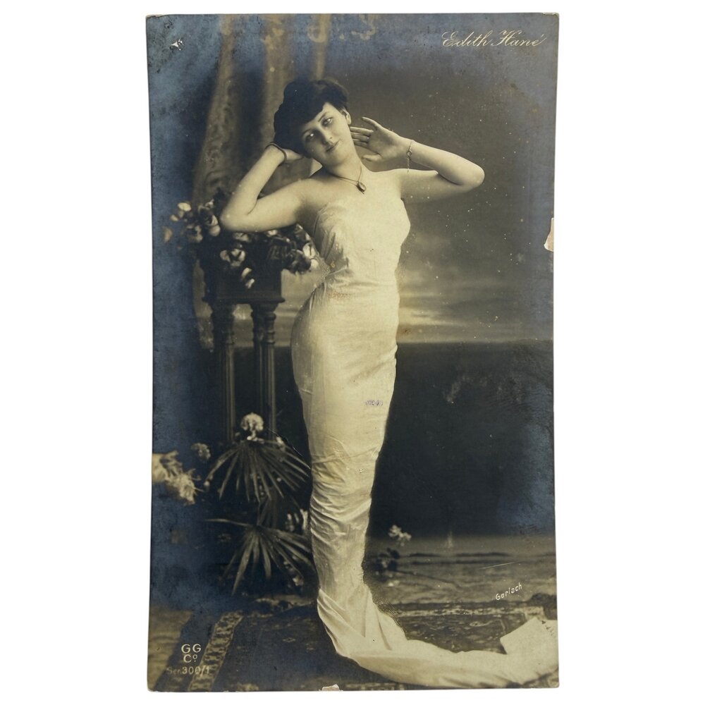 Почтовая открытка "Эдит Хане" 1900-1910 гг. Германская Империя (лот№2)