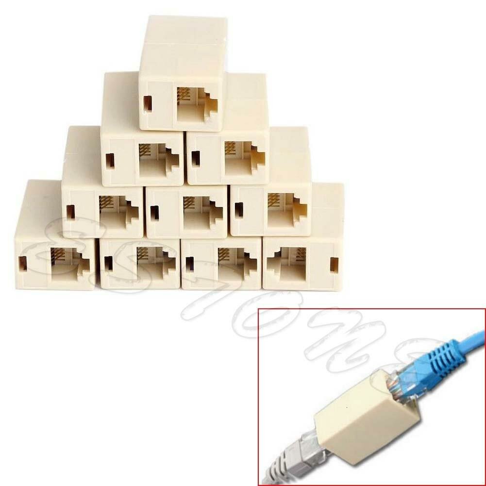 Кабельный соединитель RJ45 CAT5, Белый