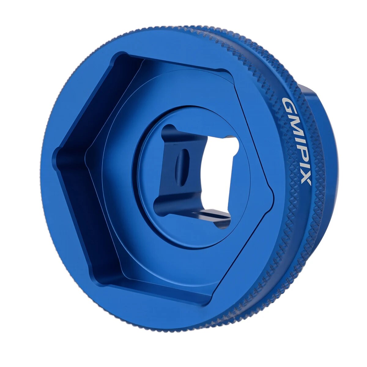 Гнездо для крышки вилки GMIPIX, совместимое с мотоциклом Harley Davidson Синий, Aluminum alloy