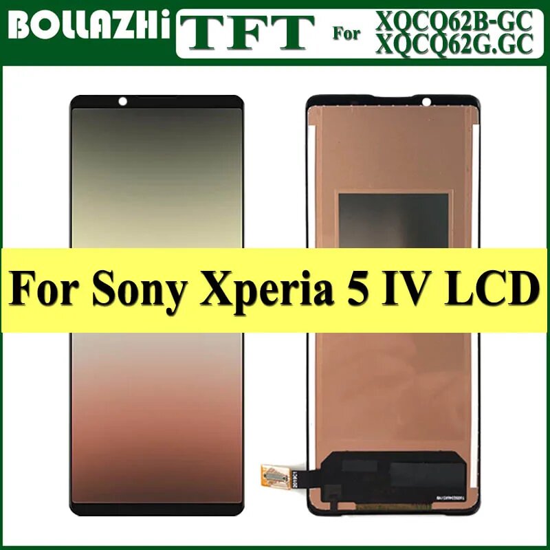 6,1-дюймовый TFT ЖК-дисплей для Sony Xperia 5 IV, сенсорный экран, дигитайзер в сборе, замена для Sony 5iv XQCQ62B-GC LCD