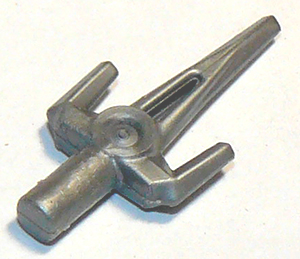 Minifigure, Weapon Sai, 98139 Flat Silver N