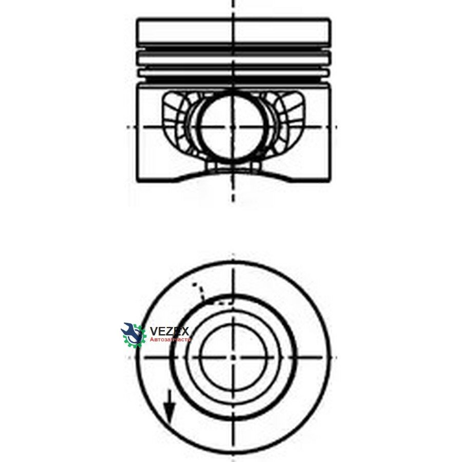 KOLBENSCHMIDT 40558610 Поршень