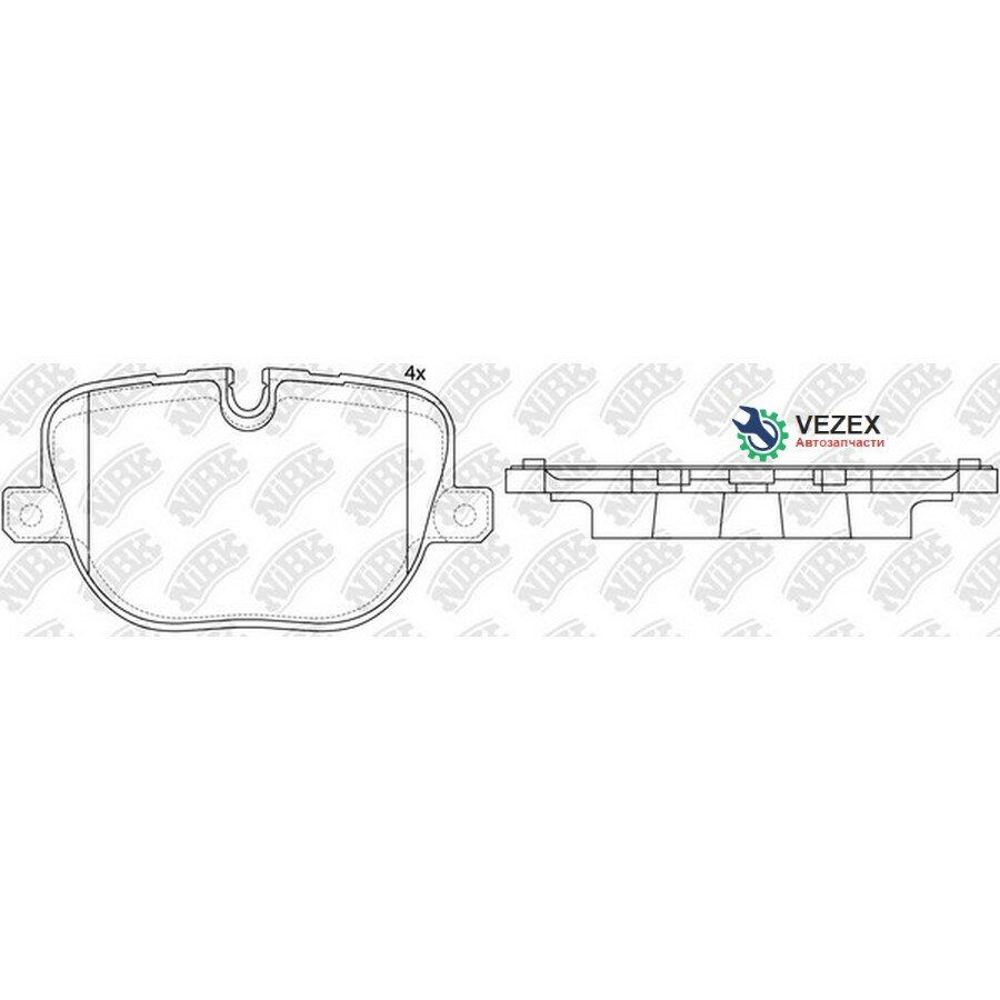 NIBK PN0566 Колодки тормозные дисковые