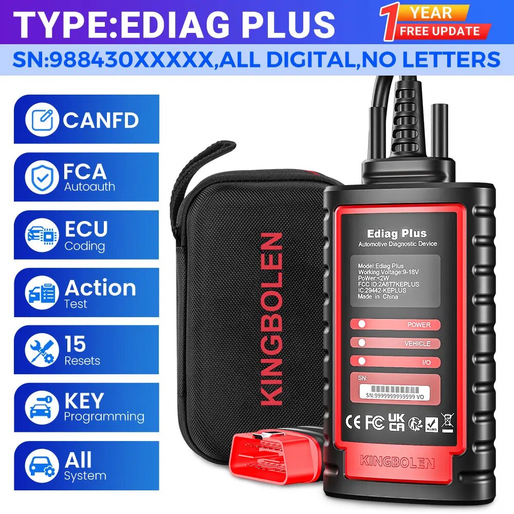 Сканер диагностики OBD2 Thinkdiag2 All System с двусторонним контролем Thinkdiag 2 Bluetooth-сканер с протоколом CAN-FD
