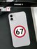 Чехол на Apple iPhone 11 / Айфон 11 с принтом Знак 67, прозрачный
