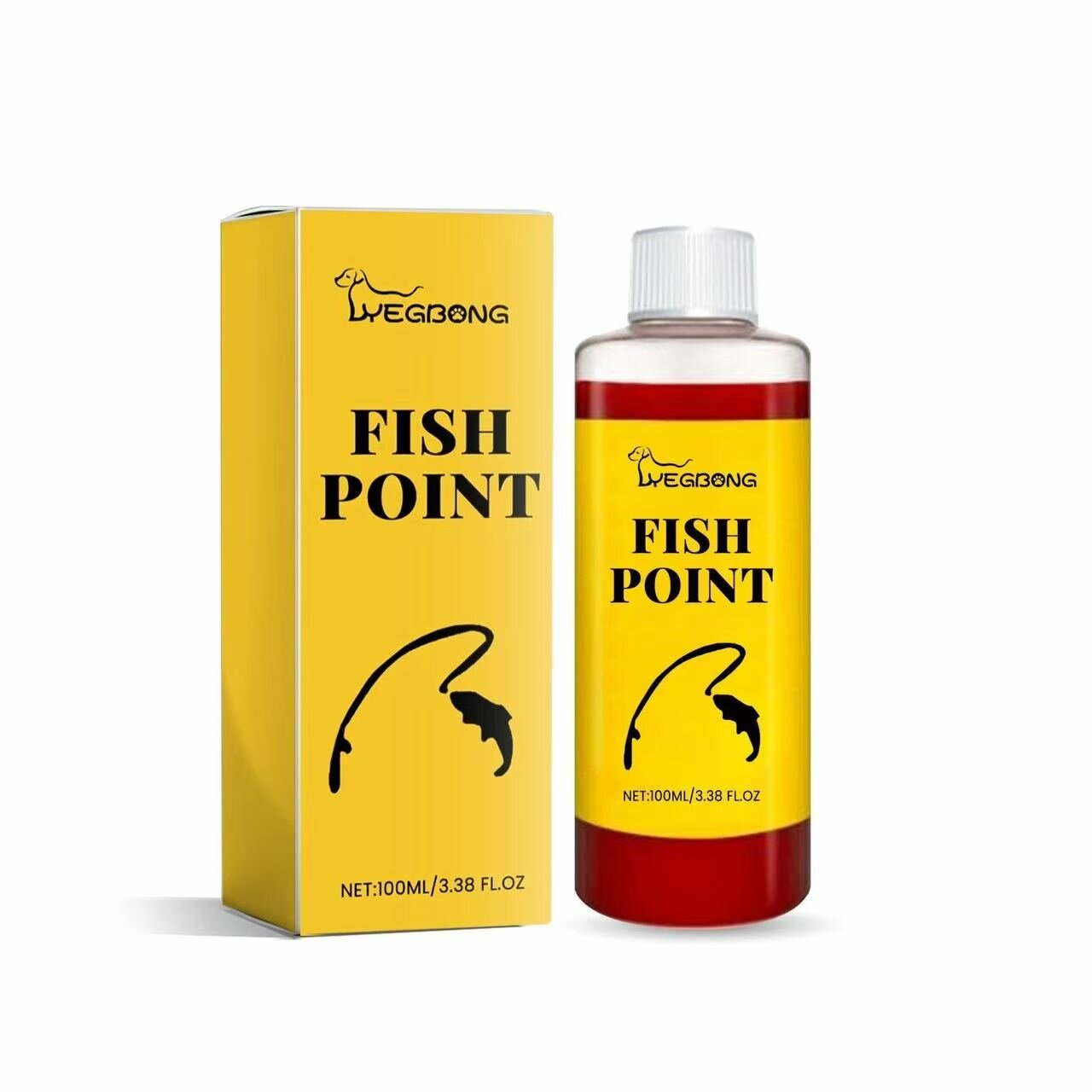 Рыболовная приманкаLYEGBONG Fish Point, 100 мл, с ароматом личинок
