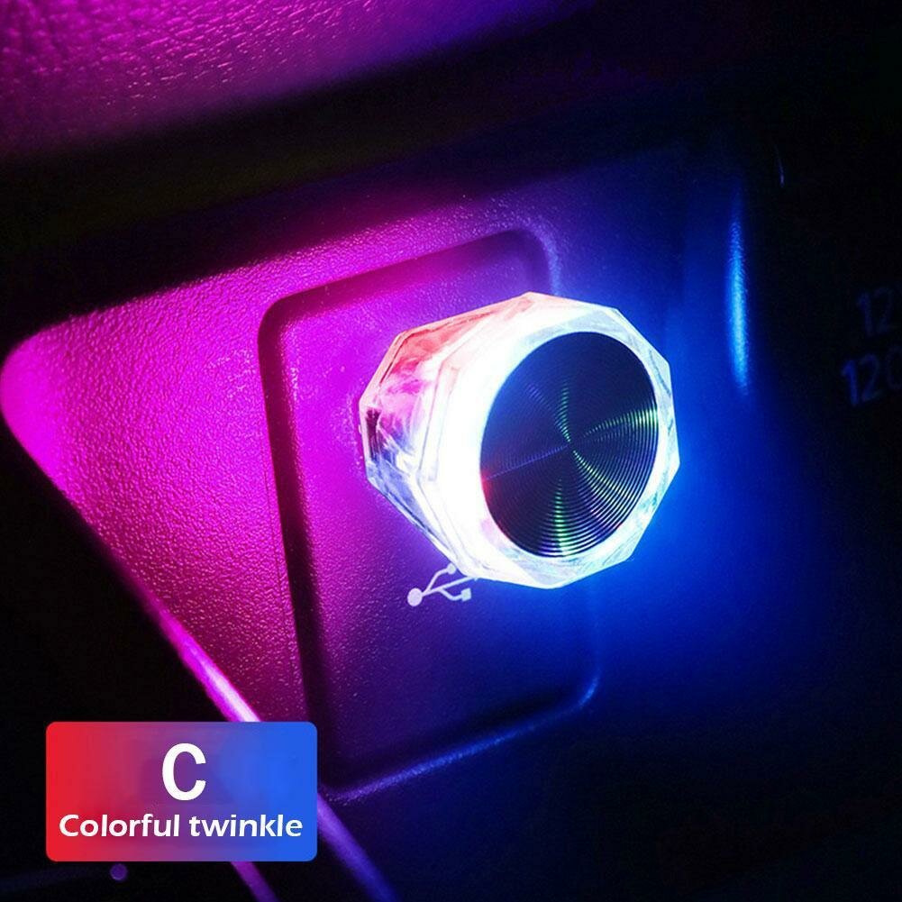 USB Автомобильный проектор звездного неба, подсветка салона автомобиля, ночник, подсветка салона автомобиля, 1 шт.